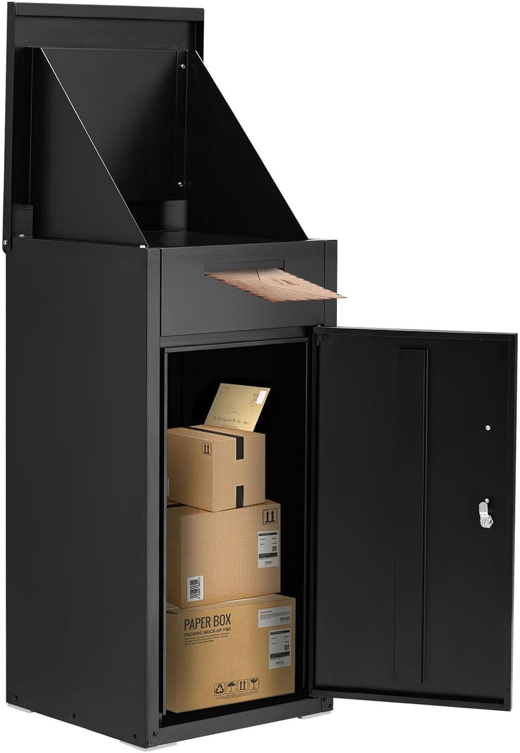 JHOUTR Package Delivery Box for Outside, 38.3" x 16" x 17" Lockable ...