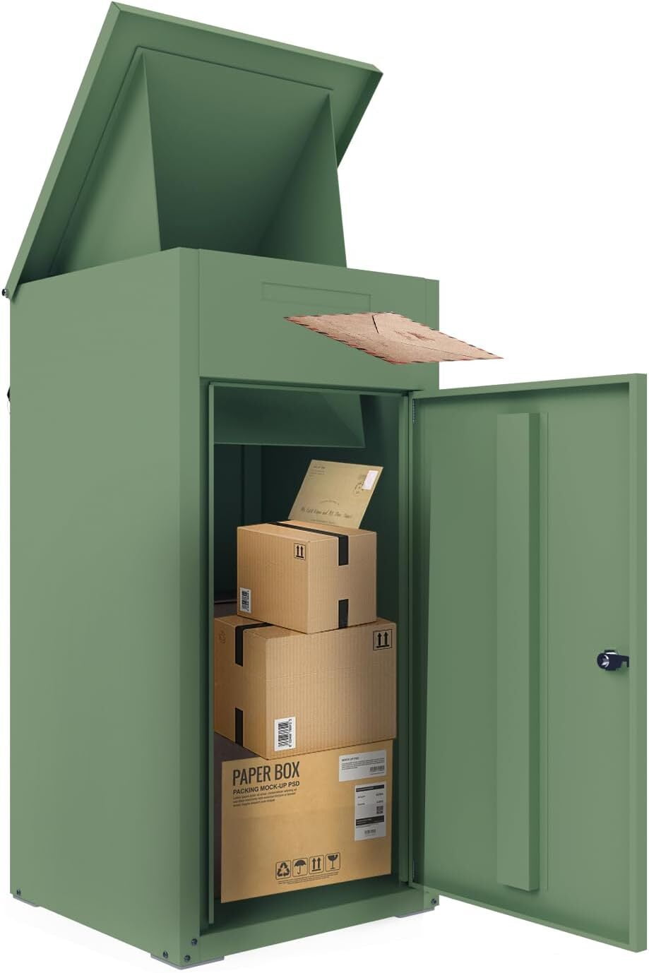 JHOUTR Package Delivery Box for Outside, 38.3" x 16" x 17" Lockable ...