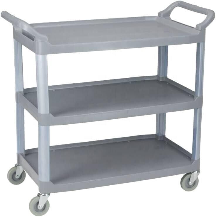 JHOUTR Plastic Large Utility Carts with Wheels,Heavy Duty 400lbs ...