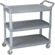 Hyper Tough Hyper Stack 3-Shelf Multi-Use 36" Commercial Utility Cart ...