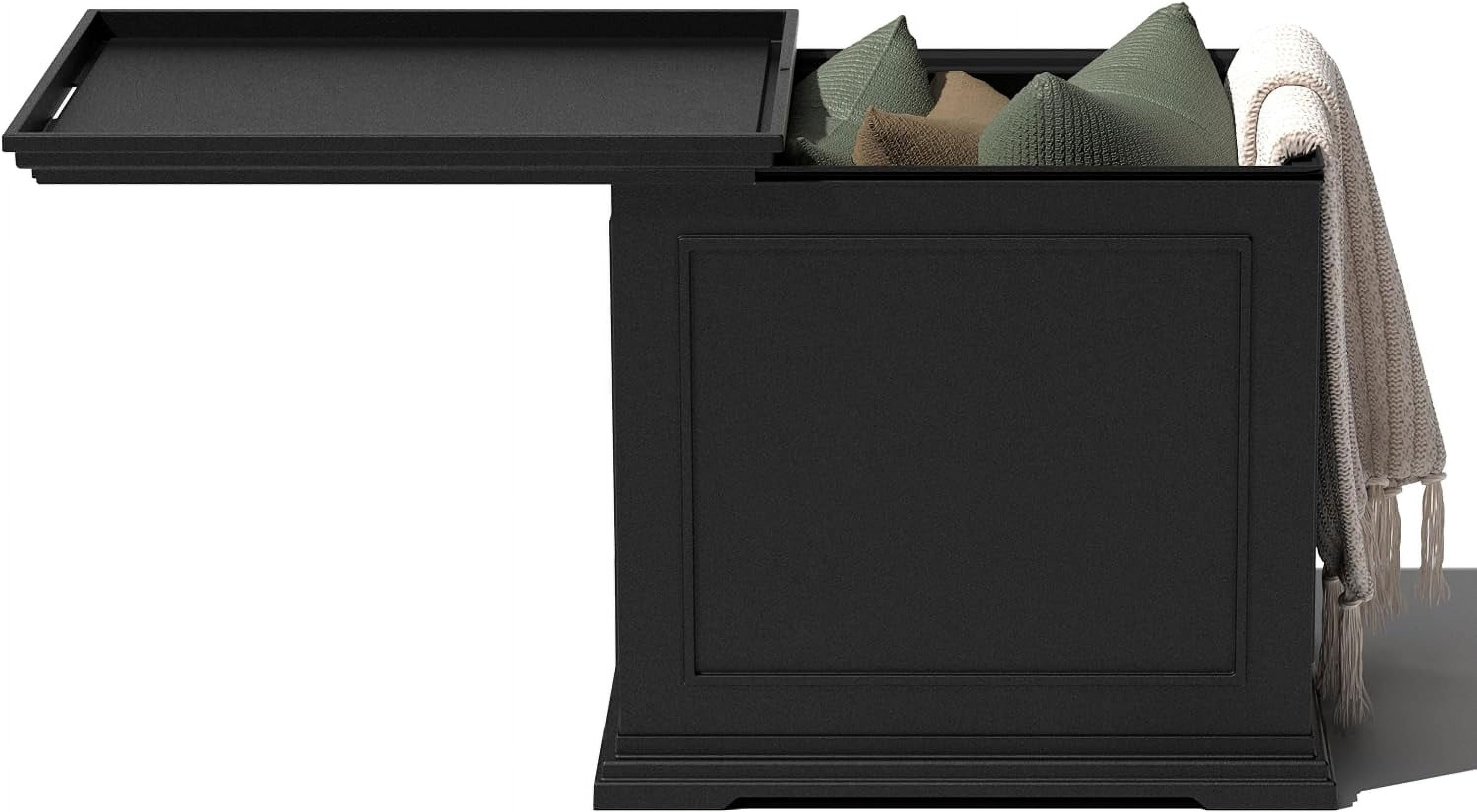 JHOUTR Tray Table - 2-in-1 Outdoor Side Table with Storage and Tray for ...