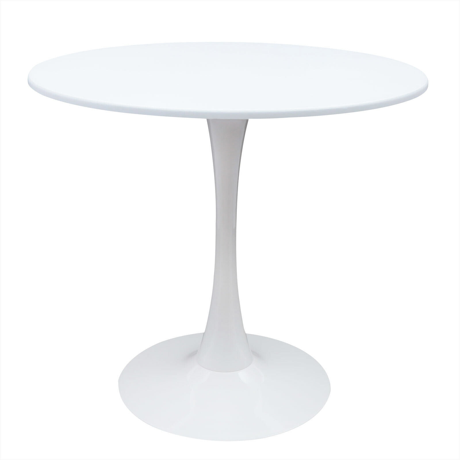 JHOUTR White Round Dining Table, 32 Inches Modern Tulip Kitchen Table ...