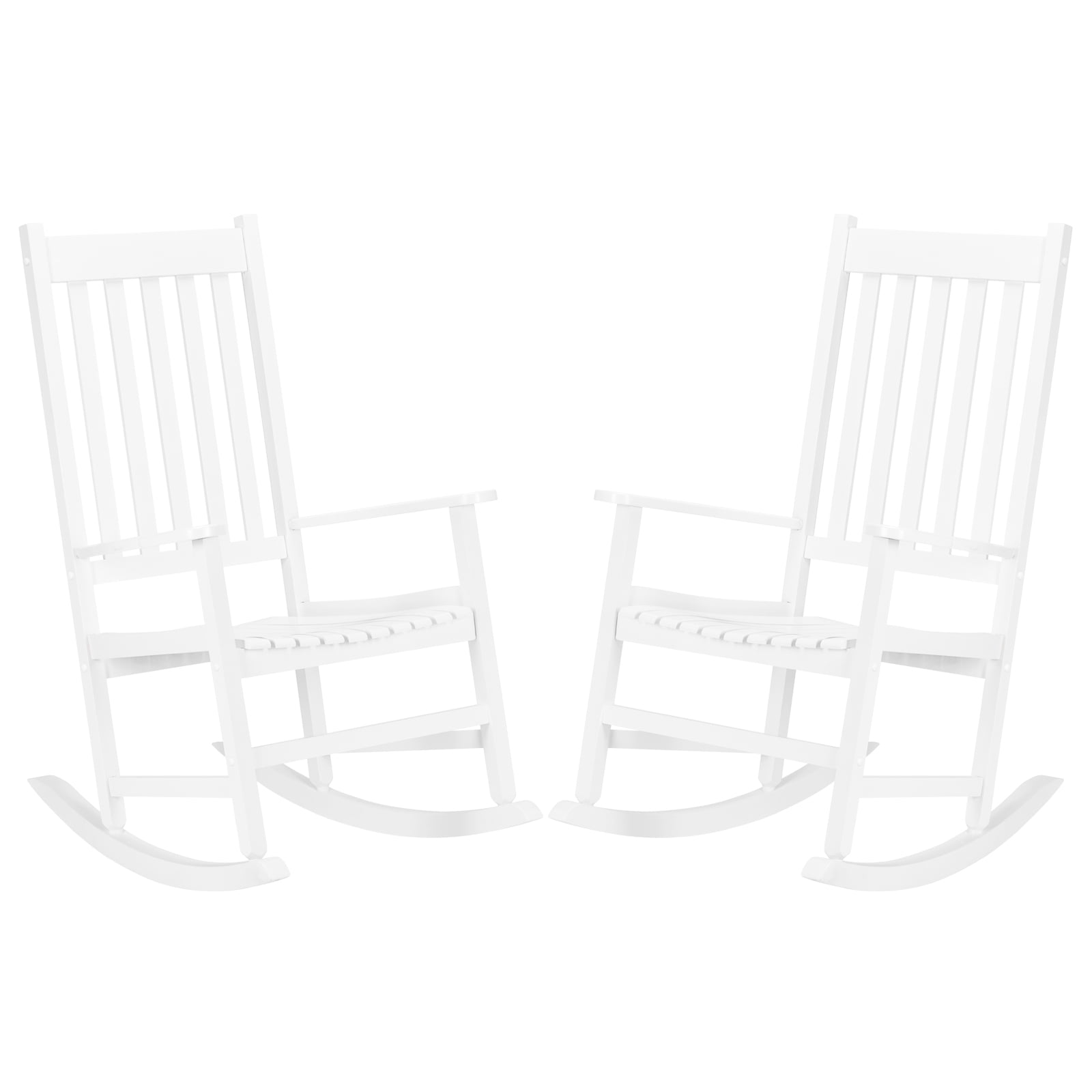 JHOUTR Wood Porch Rocker - Perfect for Indoor or Outdoor All Weather ...