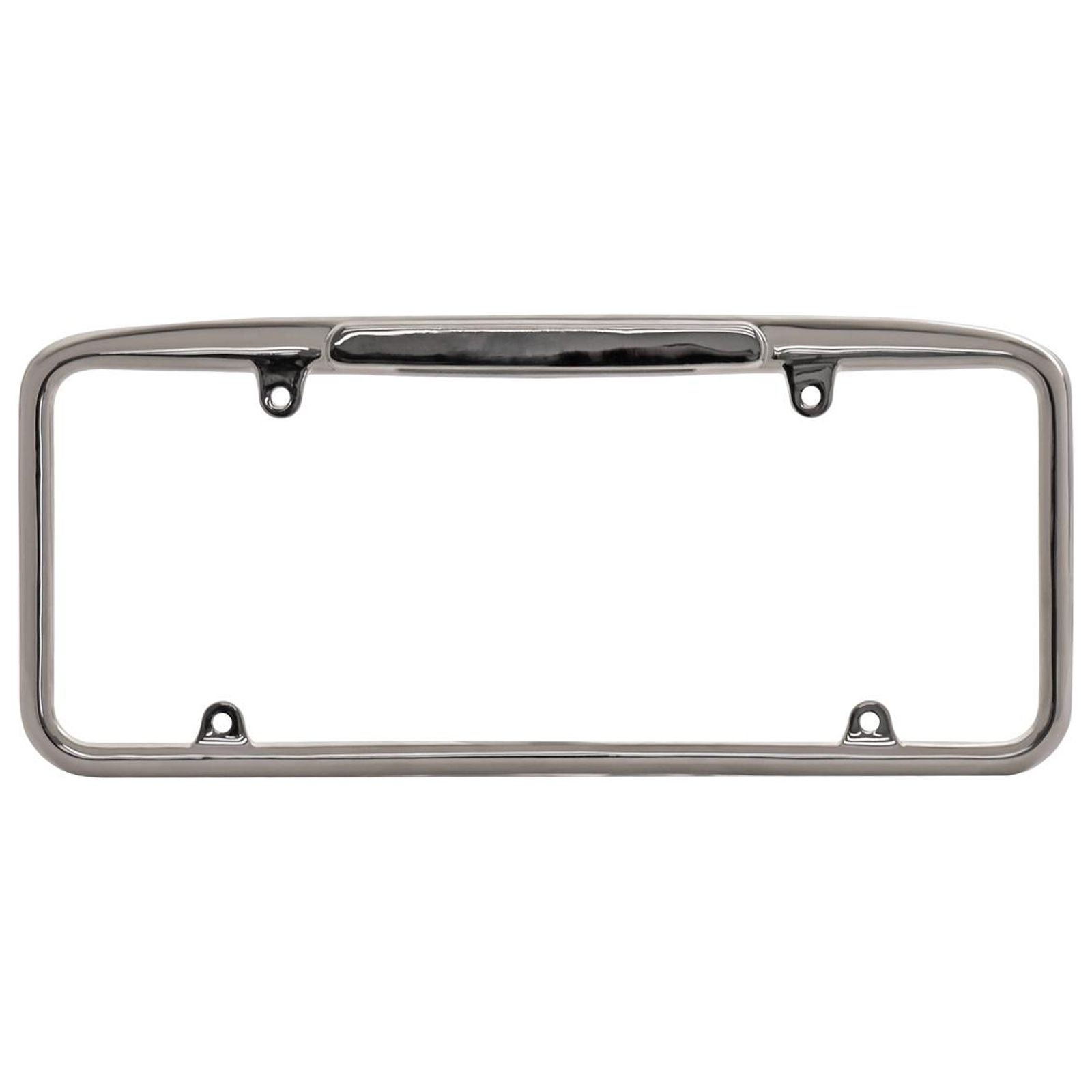 JHRS 208-001 30's Era License Plate Frame With Light, Polished ...