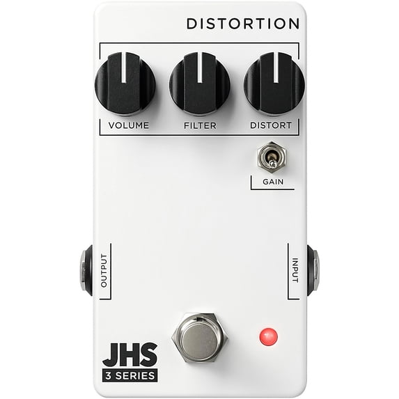 JHS Pedals 3 Series Distortion Effects Pedal White - Walmart.com