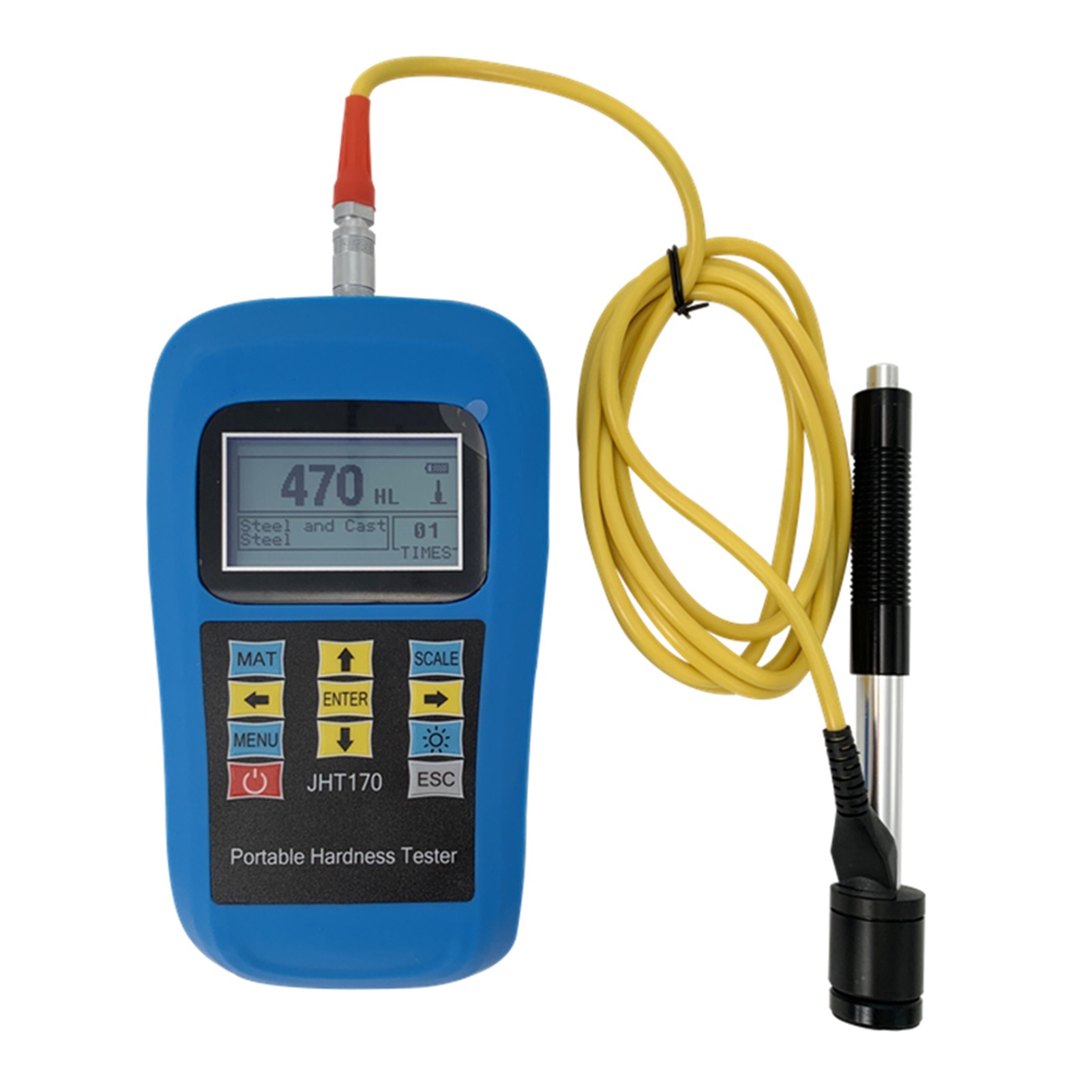 JHT170 Portable Hardness Tester Leeb Metal Digital HL HRC Hardness ...