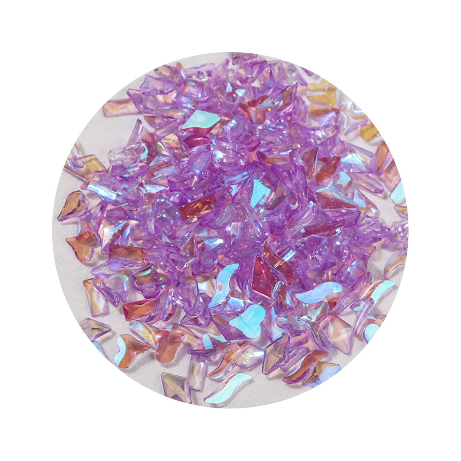 JHTongC 1 Box Nail Decoration Irregular Shape Shiny Visual Effect Vivid ...