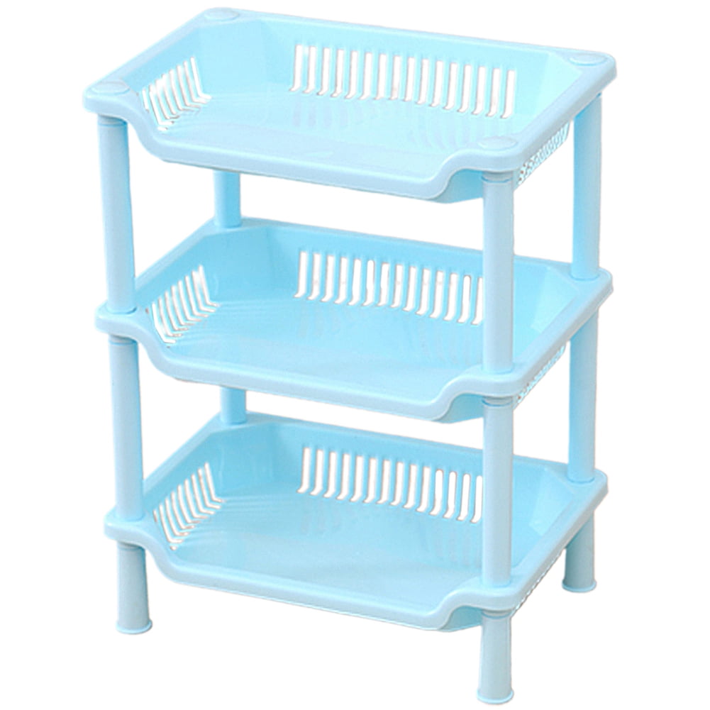 JHTongC 3 Layer Square Triangular Corner Bathroom Storage Rack Toiletry ...