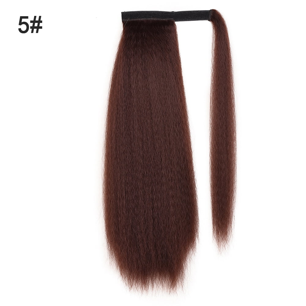 JHTongC 55cm Women Fluffy Long Synthetic Pony Tail African Wig Hair ...