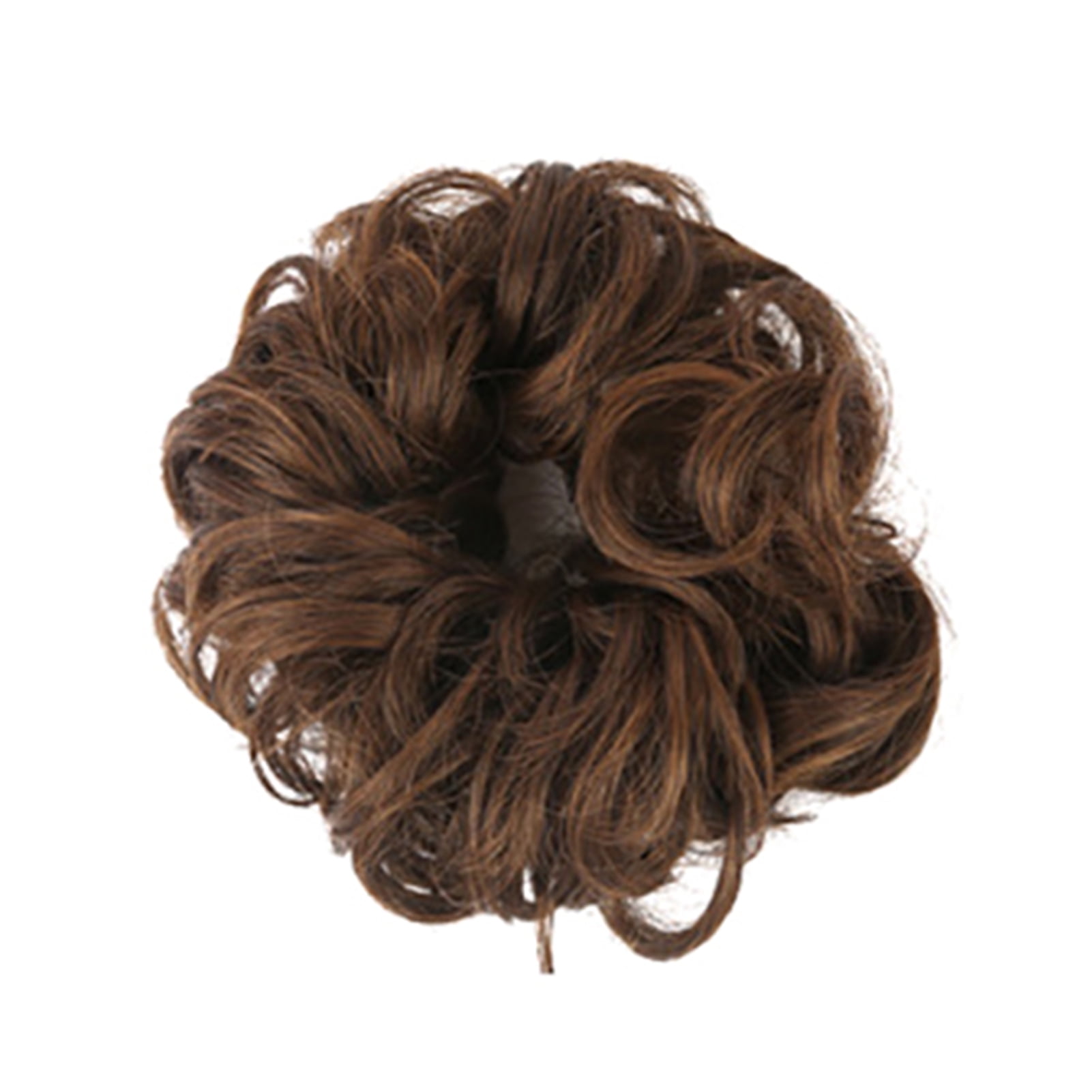 JHTongC Synthetic Fiber Curly Chignon Fake Hair Extension Bun Wig ...