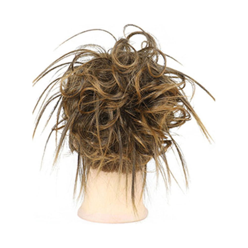 JHTongC Women Messy Synthetic Hair Bun Chignon Extension Elastic Band ...
