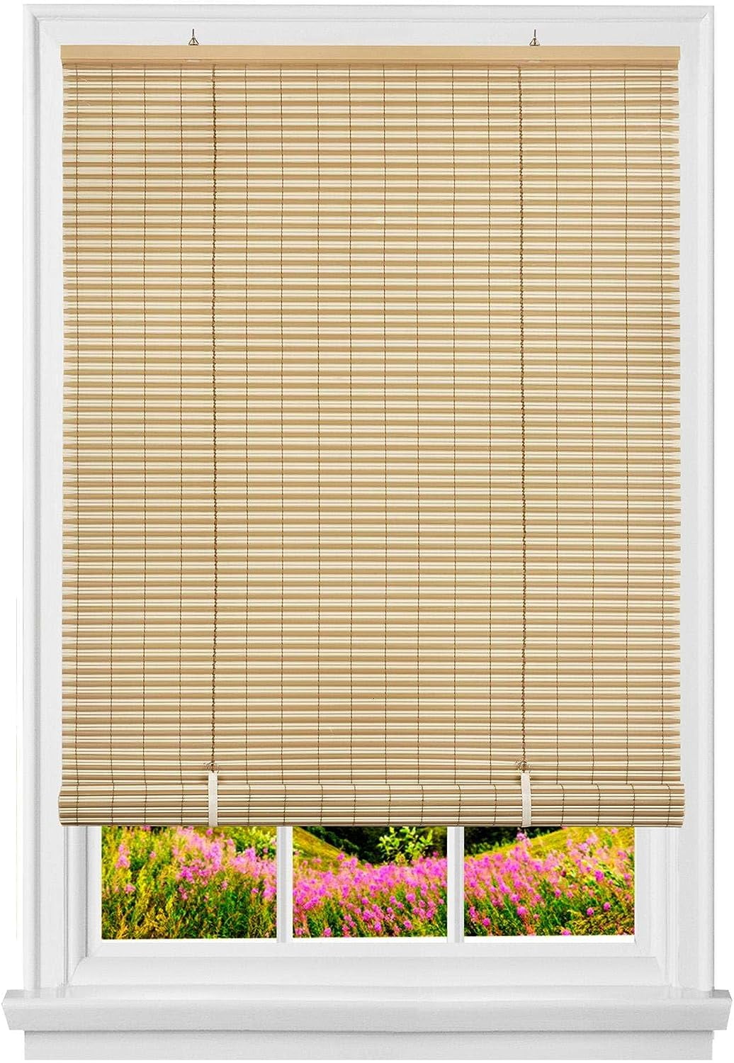 JHUS Oval Cordless Rollup Light Filtering Window Blinds Roller Shades ...