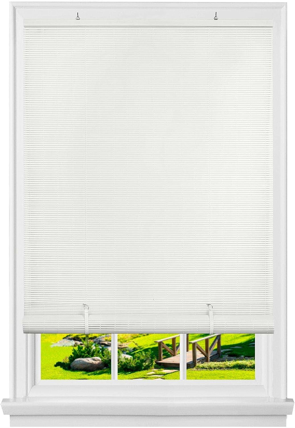 JHUS Oval Cordless Rollup Light Filtering Window Blinds Roller Shades ...