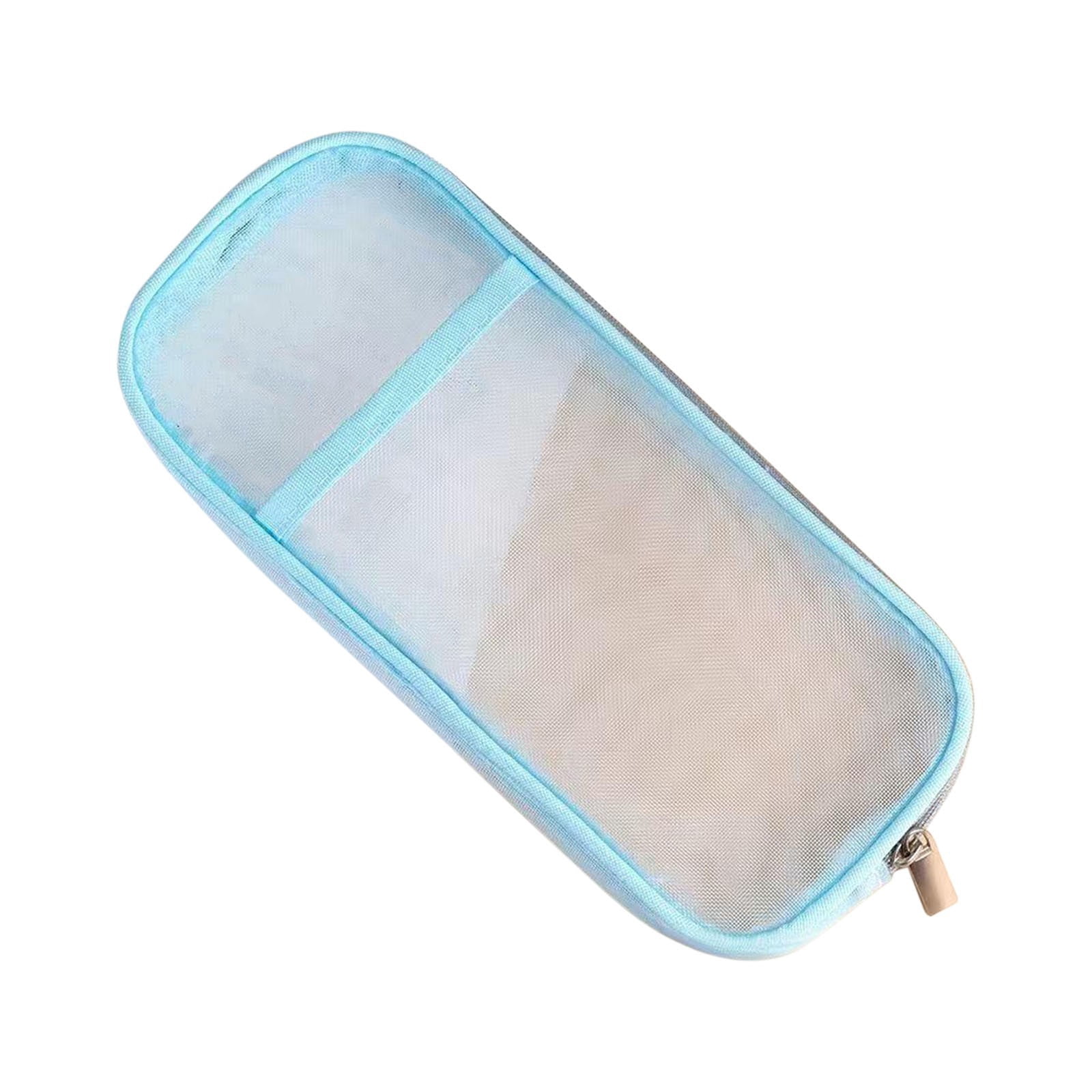 JHyouerji Frosted Pencil Case,Blue Plastic Stationery Box,Large ...