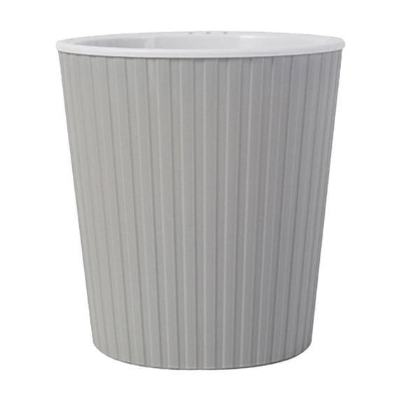 JHyouerji Self Watering Plastic Flower Pot,7×7 Inch Gray Round Planter ...