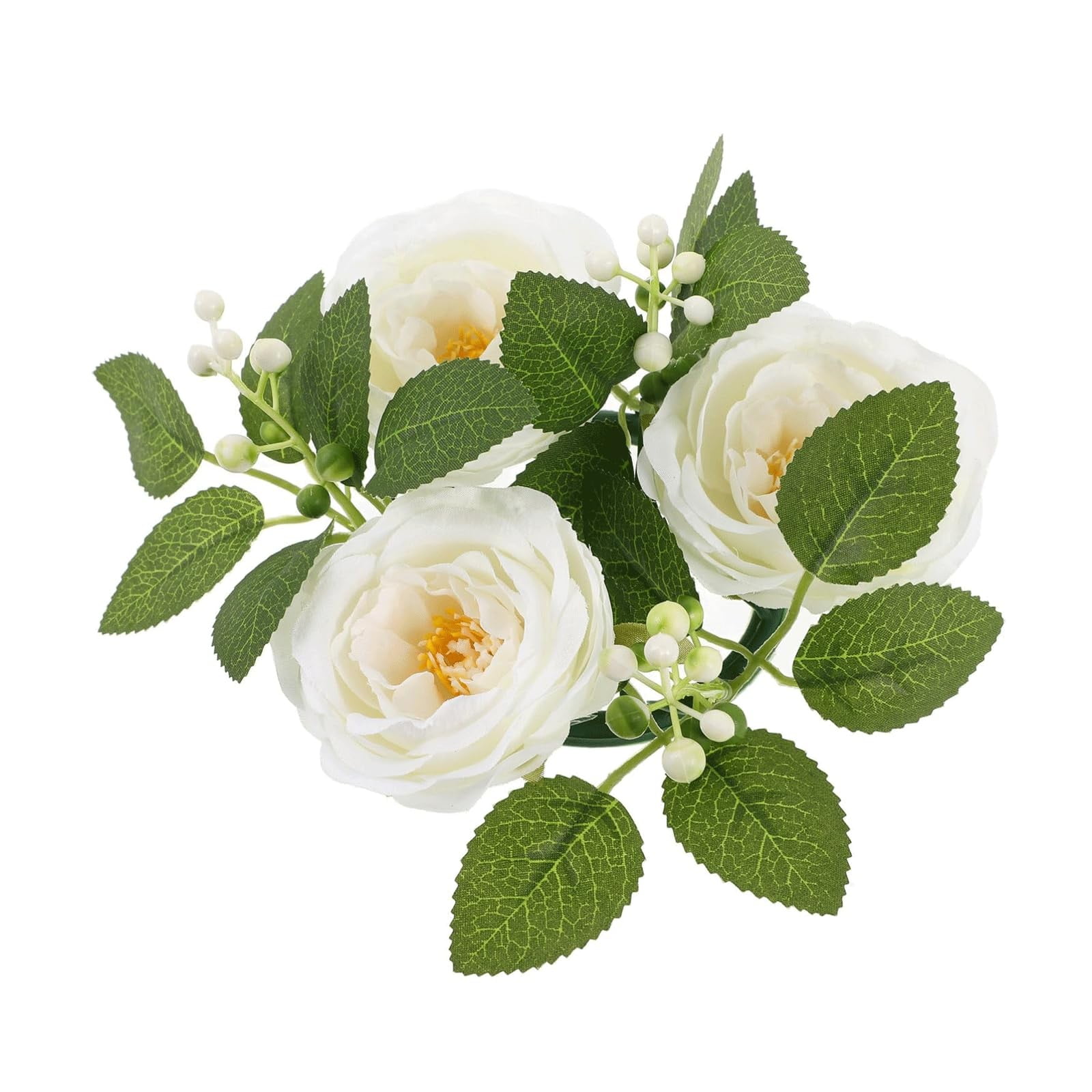 JIAFENG Flower Ring Candle Holder Elegant Home Lifelike Festival And Everyday Use Forget Not ...