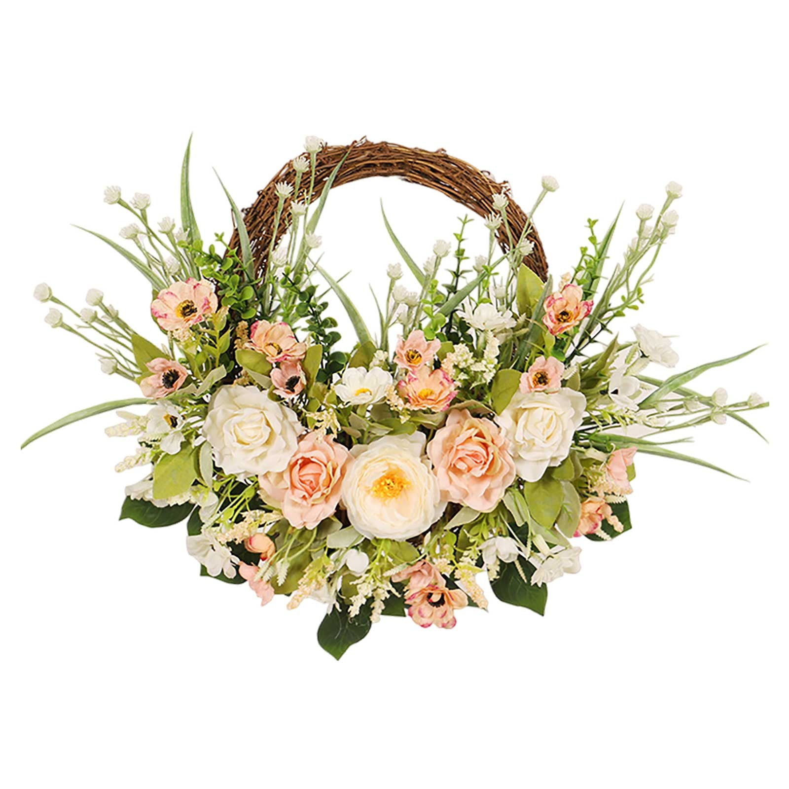 JIAFENG Flower Wreath Flower Wreath Is Suitable For Decorating Doors ...