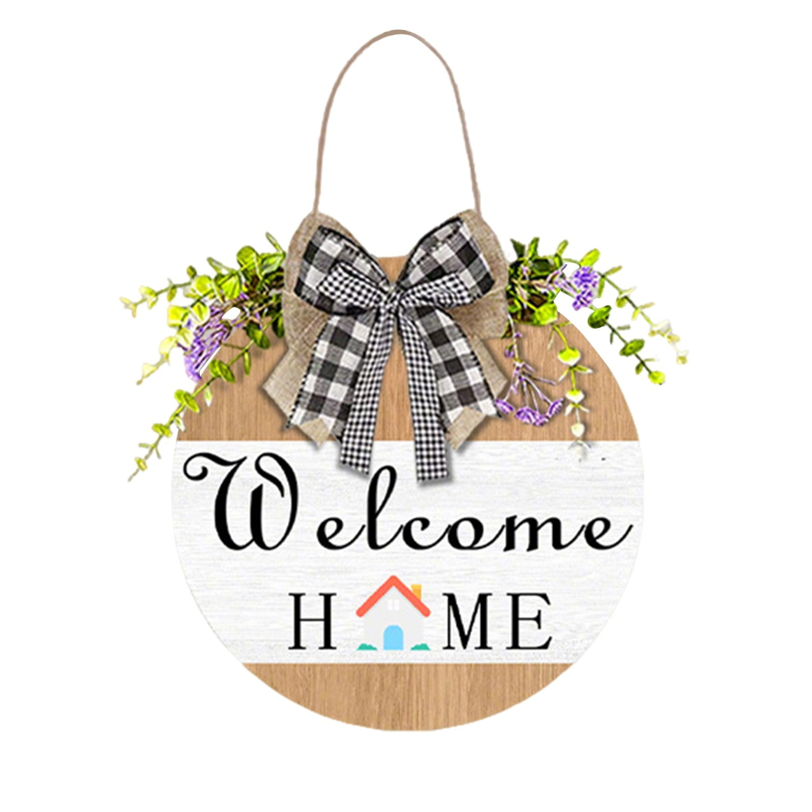 JIAFENG Garden Welcome Sign Circular Door Hanger For A Warm Welcome Ideal For Homeowners Who ...