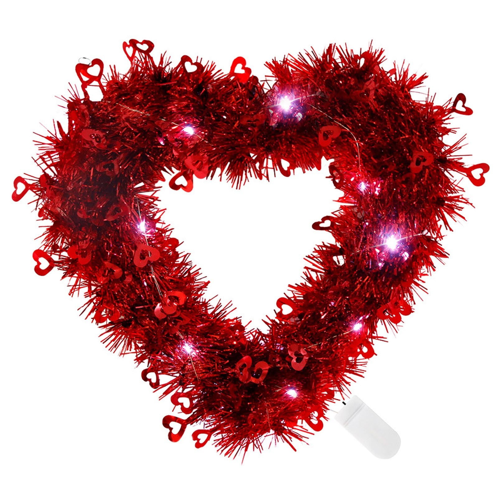 JIAFENG LED Light Heart Garland Valentine's/Wedding Romance Door for ...