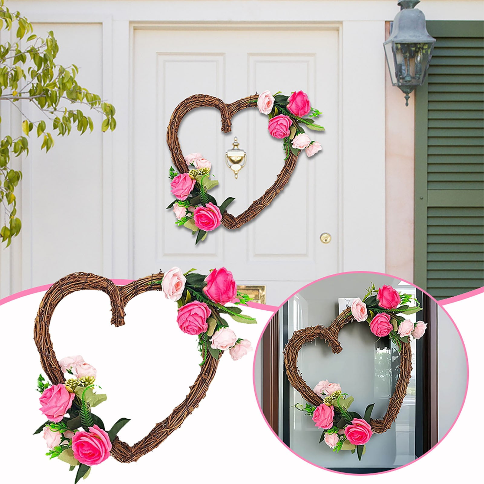 JIAFENG "Valentine's Day Heart Garland Door Decoration For Home ...