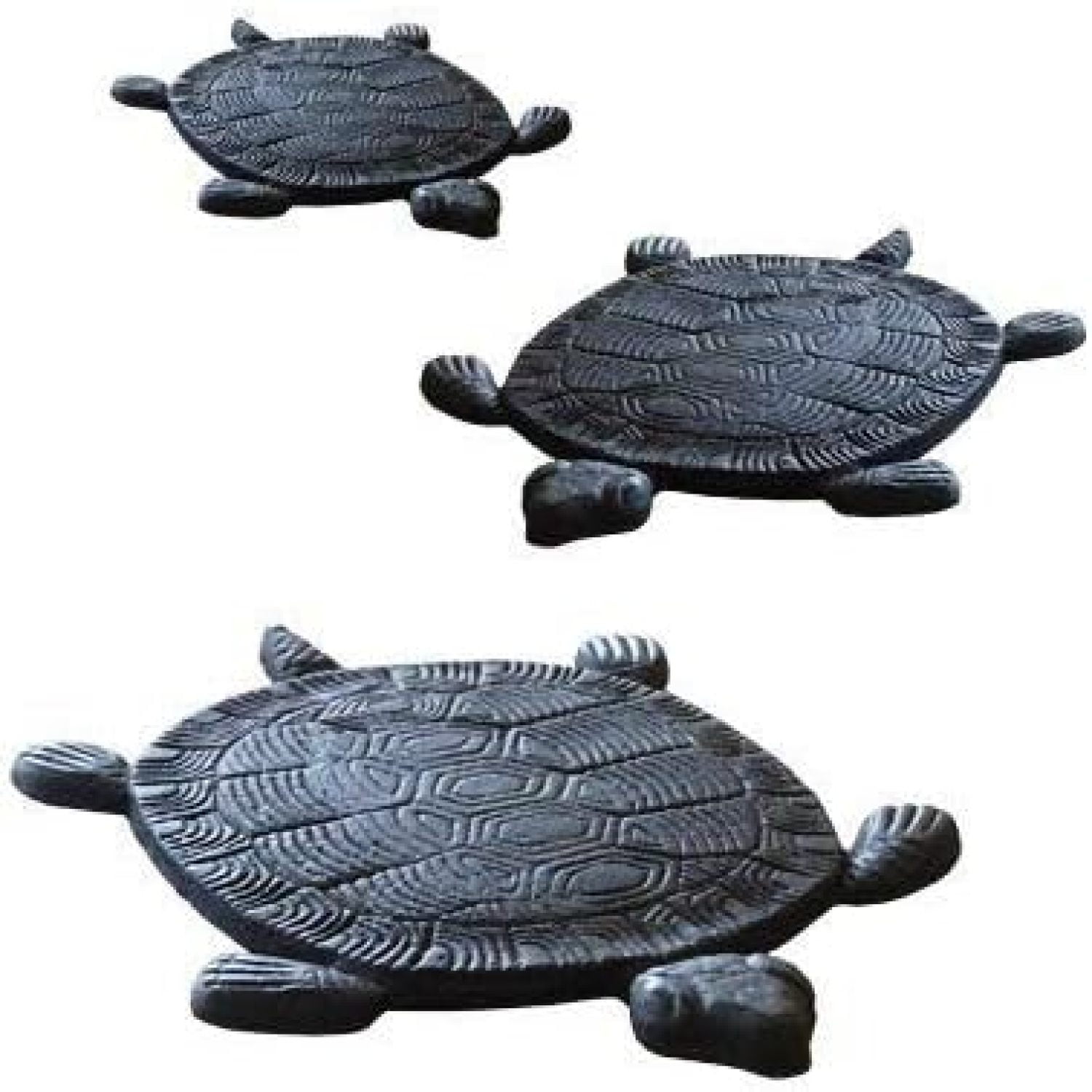 JIAHAO Esschert Design Tortuga Black Turtle Stepping Stones - Walmart.com