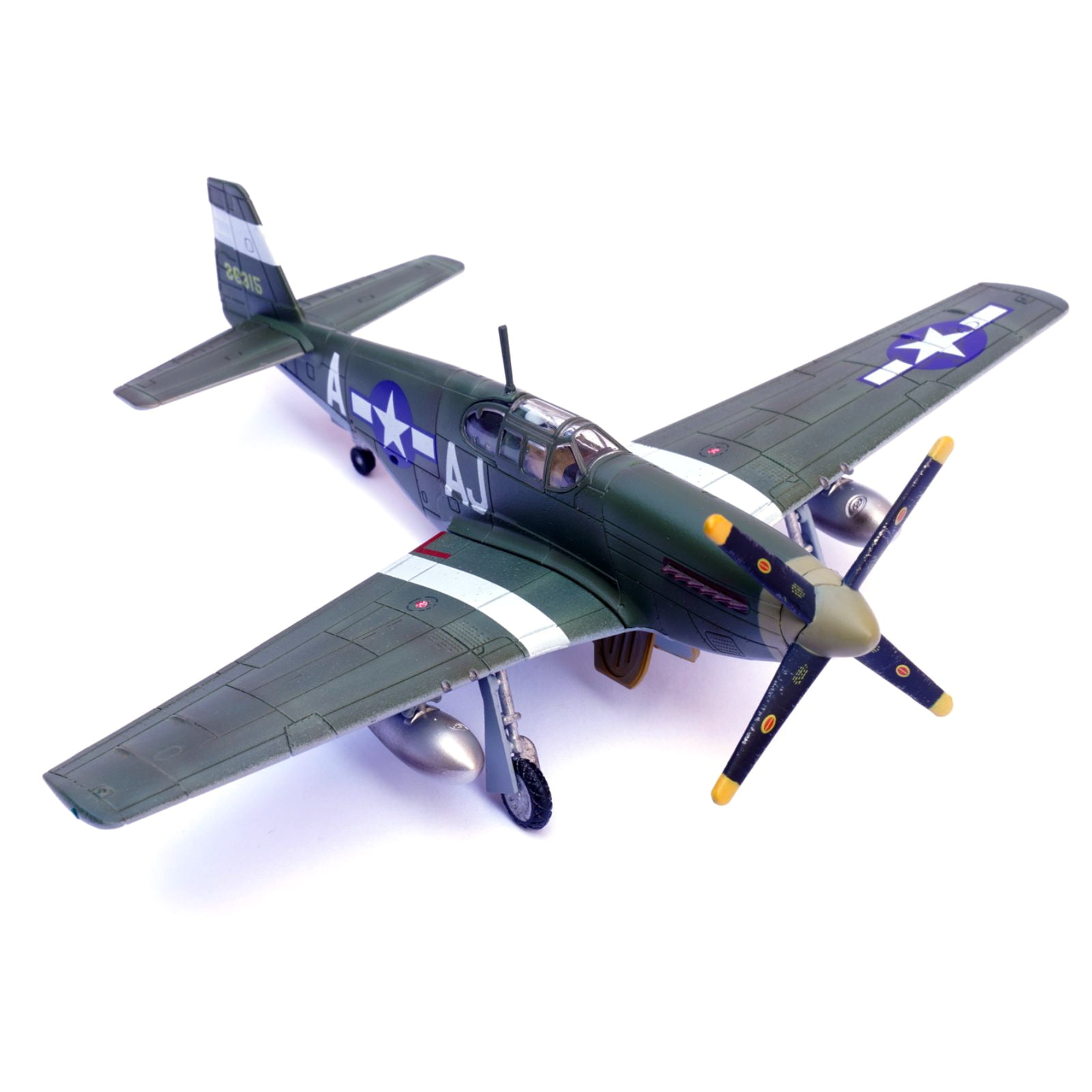 JIAHAOO 1:72 WWII P 51B Mustang Fighter USAAF Diecast Model 365th FS 345th FG James Howard Ding ...