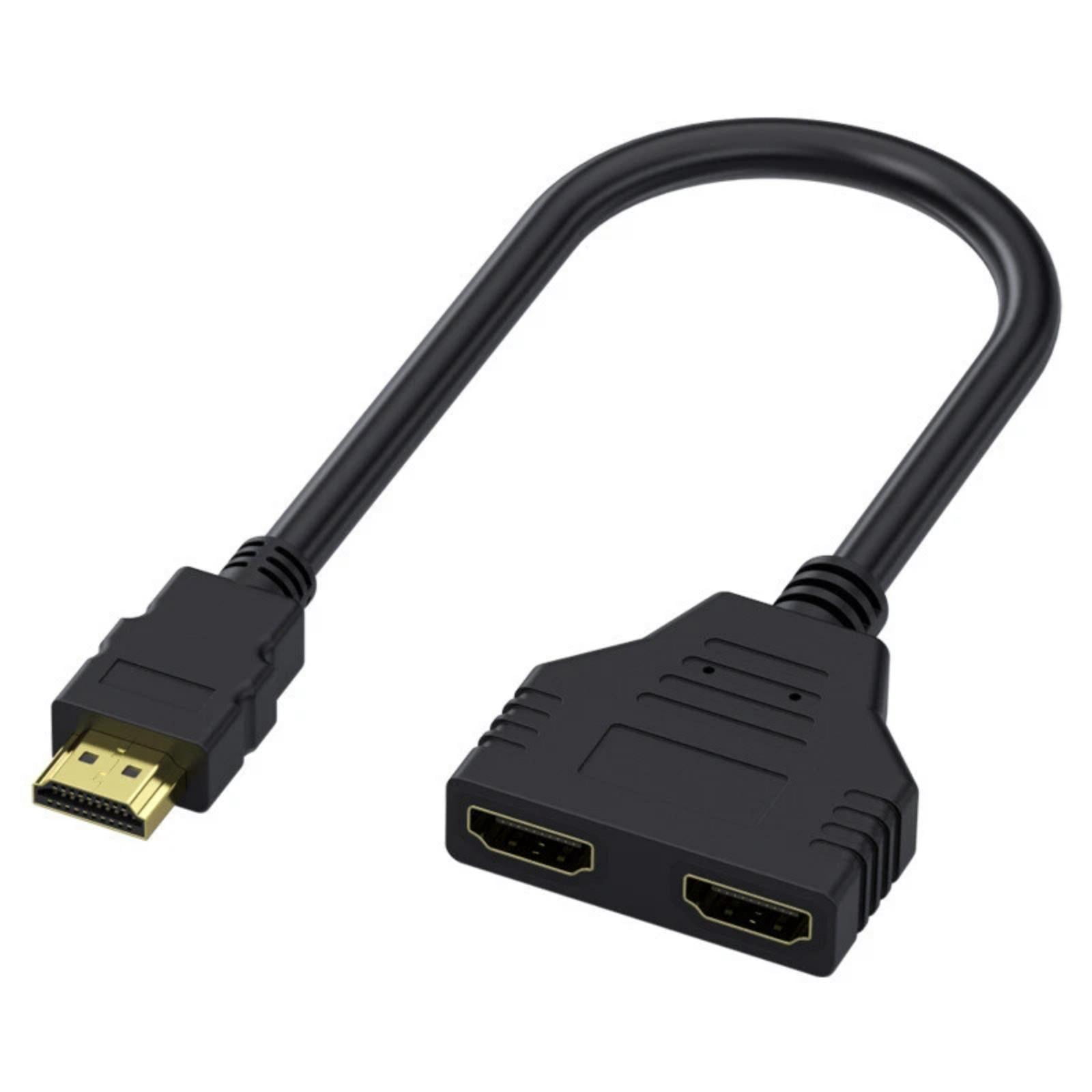 JIAHAOO 1 In 2 Out HD Splitter Cable Adapter PVC 11.8 Inch for BluRay ...