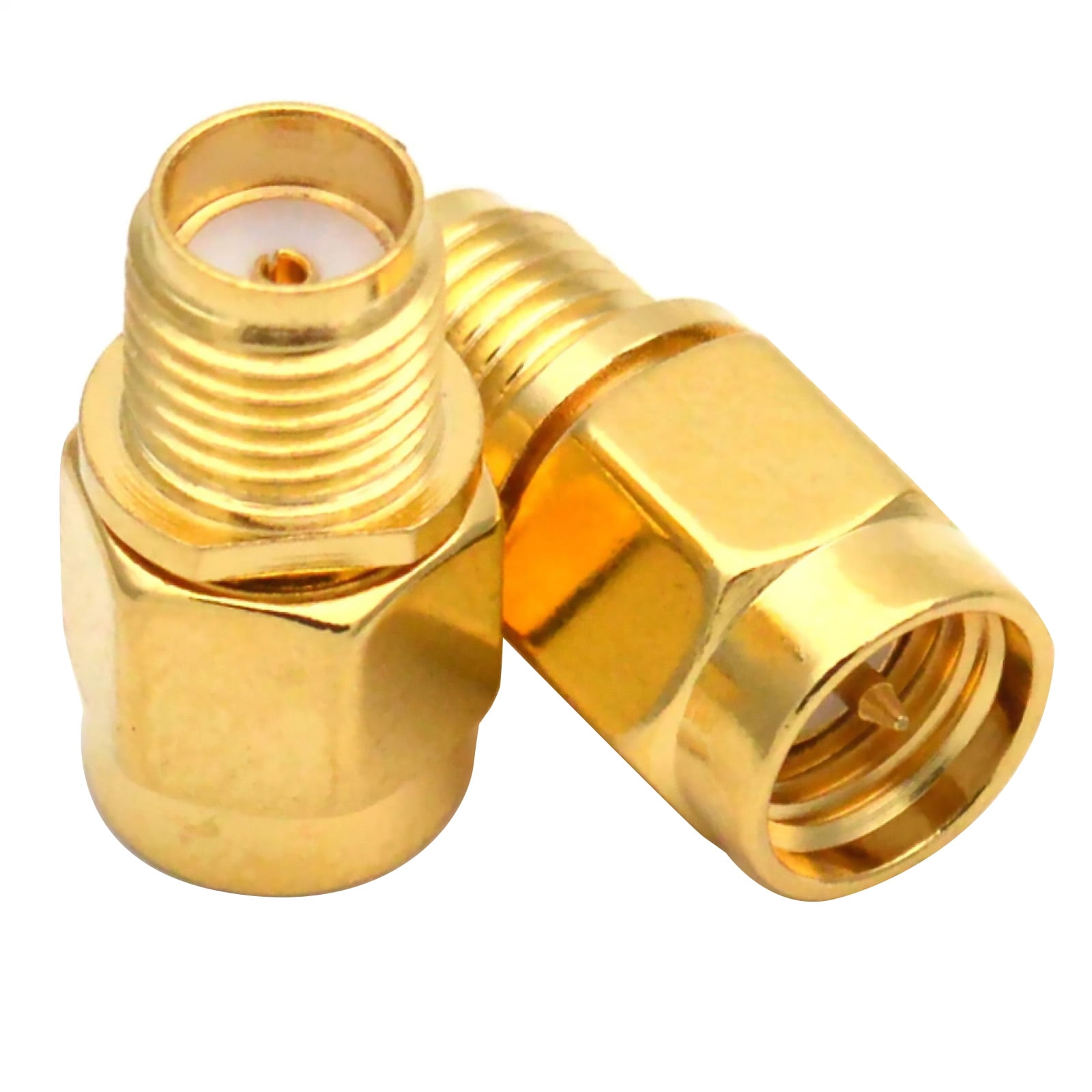 JIAHAOO 2 Pack Gold Plated SMA Female to SMA Male Connector 50 Ohm ...