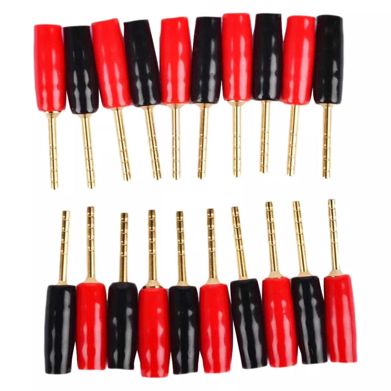 JIAHAOO 20 Pin Plugs Gold Plated Copper Solderless Connections Up to ...