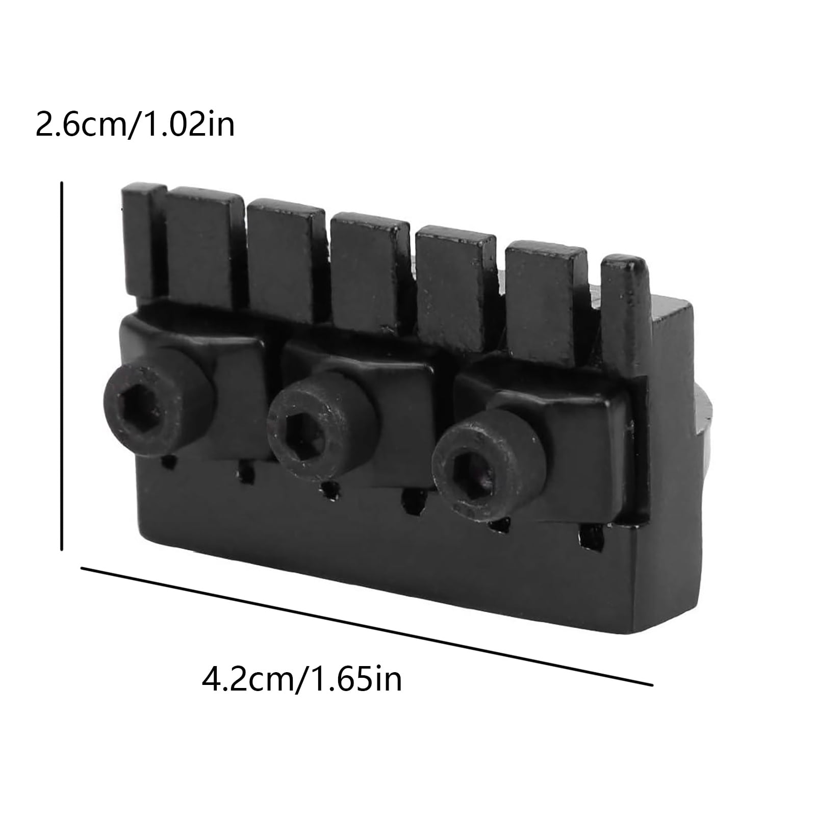JIAHAOO 6-String Headless Guitar String Locking Nut Zinc Alloy with ...