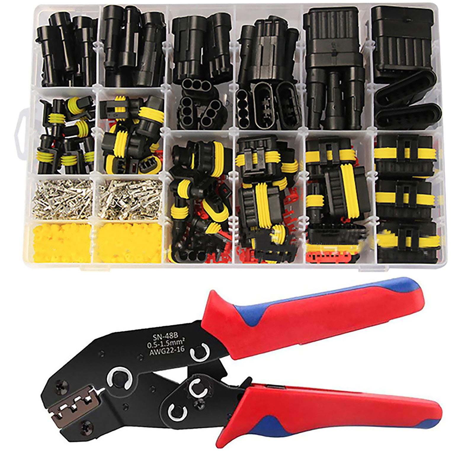JIAHAOO 708 Pcs Wire Connector Kit for Automotive Electrical Use ...