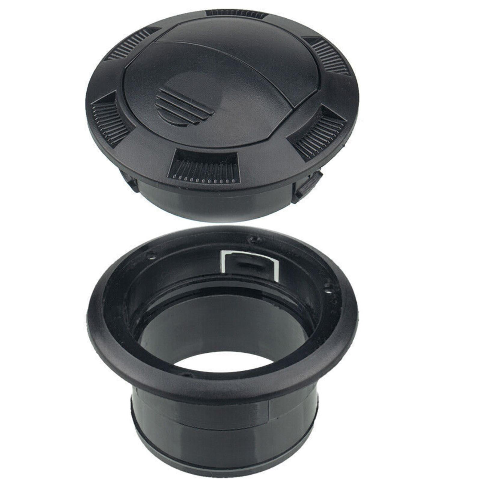 JIAHAOO 76mm Adjustable Louver Air Outlet Vent Black ABS Plastic for ...