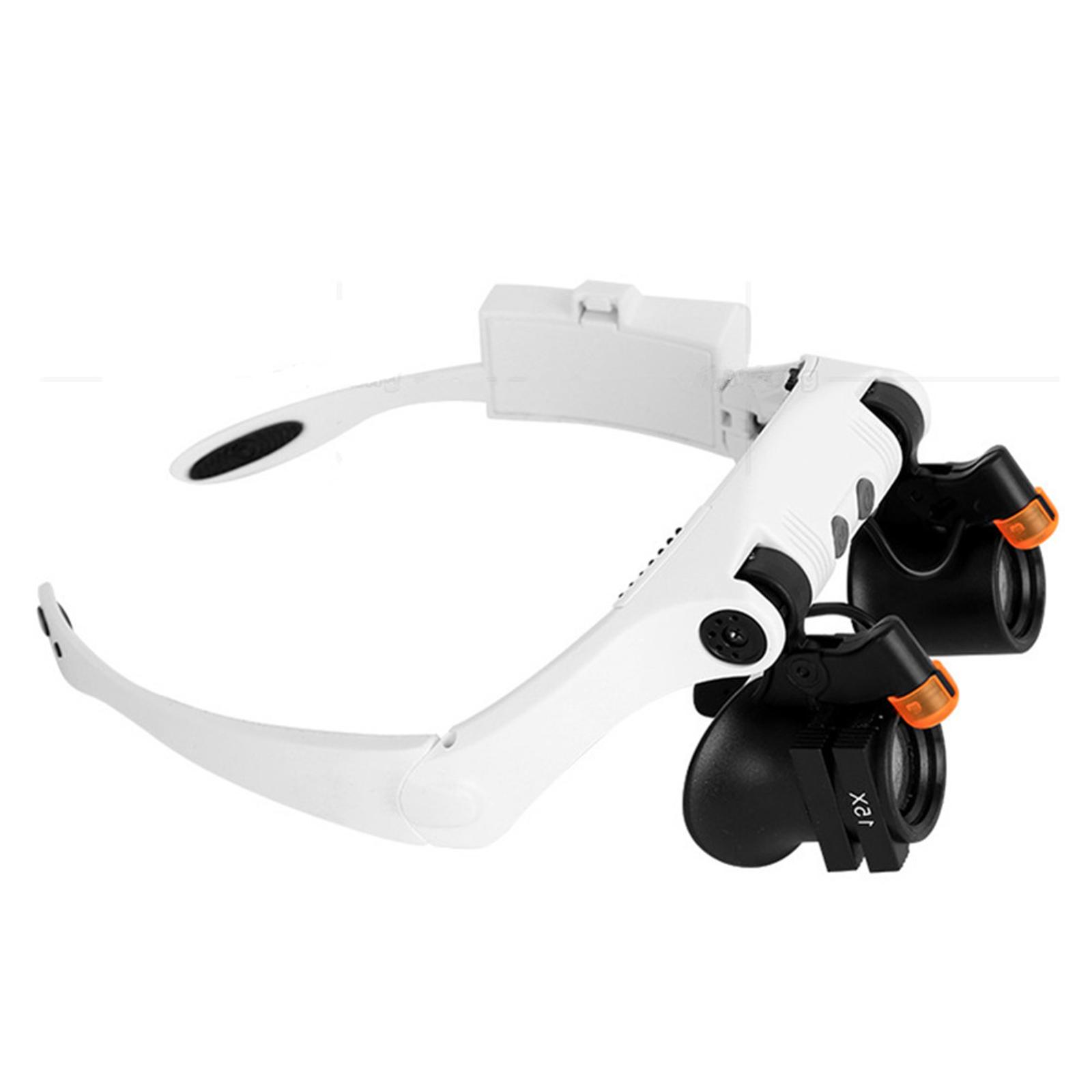 JIAHAOO Adjustable Angle Magnifying Glasses with LED Lights for ...