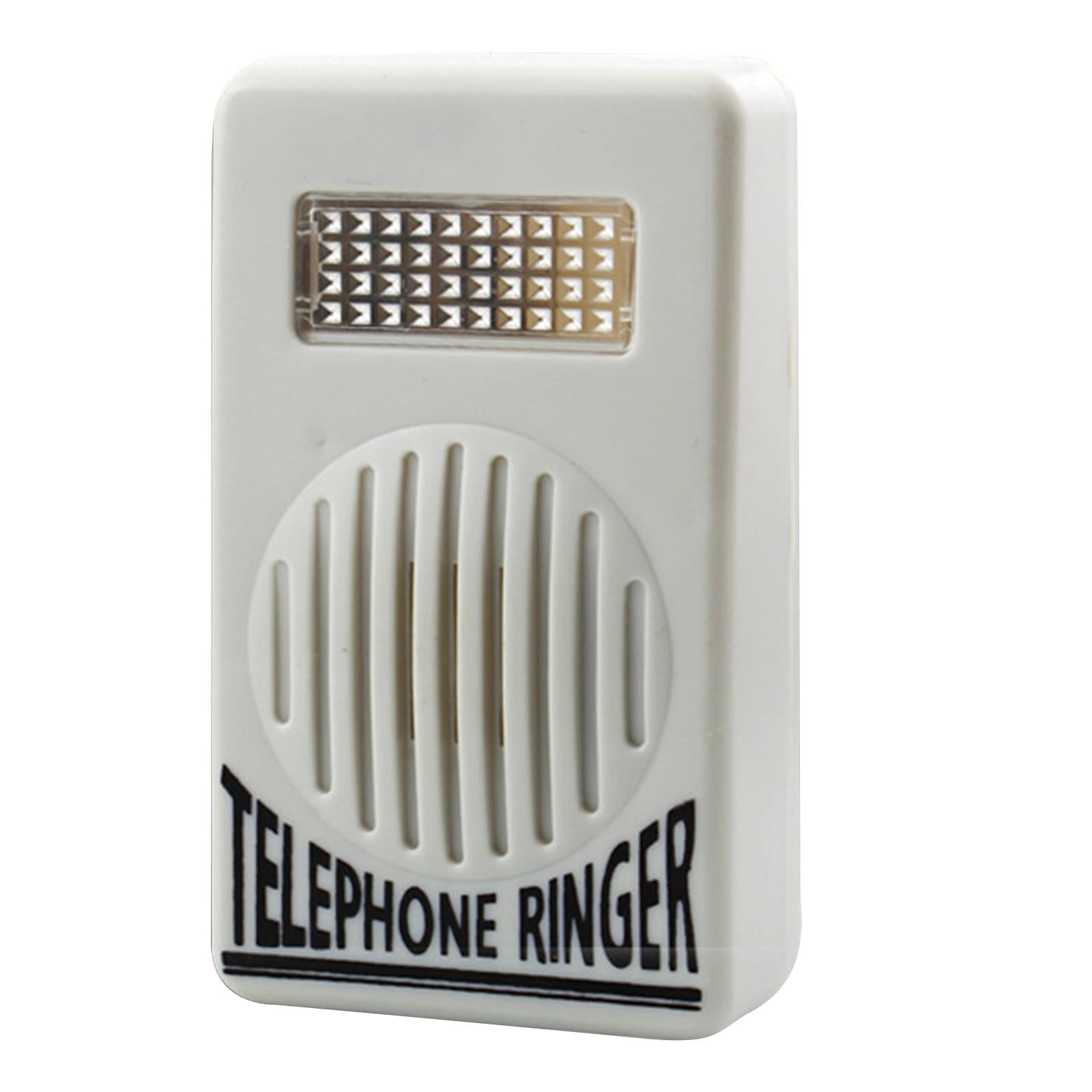 JIAHAOO Adjustable Volume Telephone Ringer with Flashing Light Avoids ...