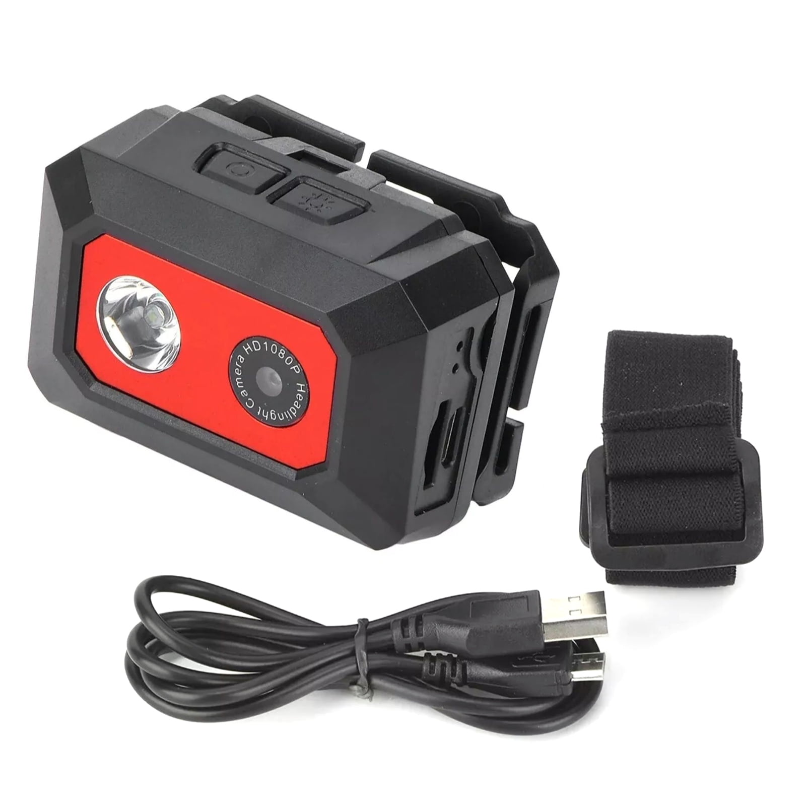 JIAHAOO All-in-One Headlamp Camera for Safety - SOS Function, English ...