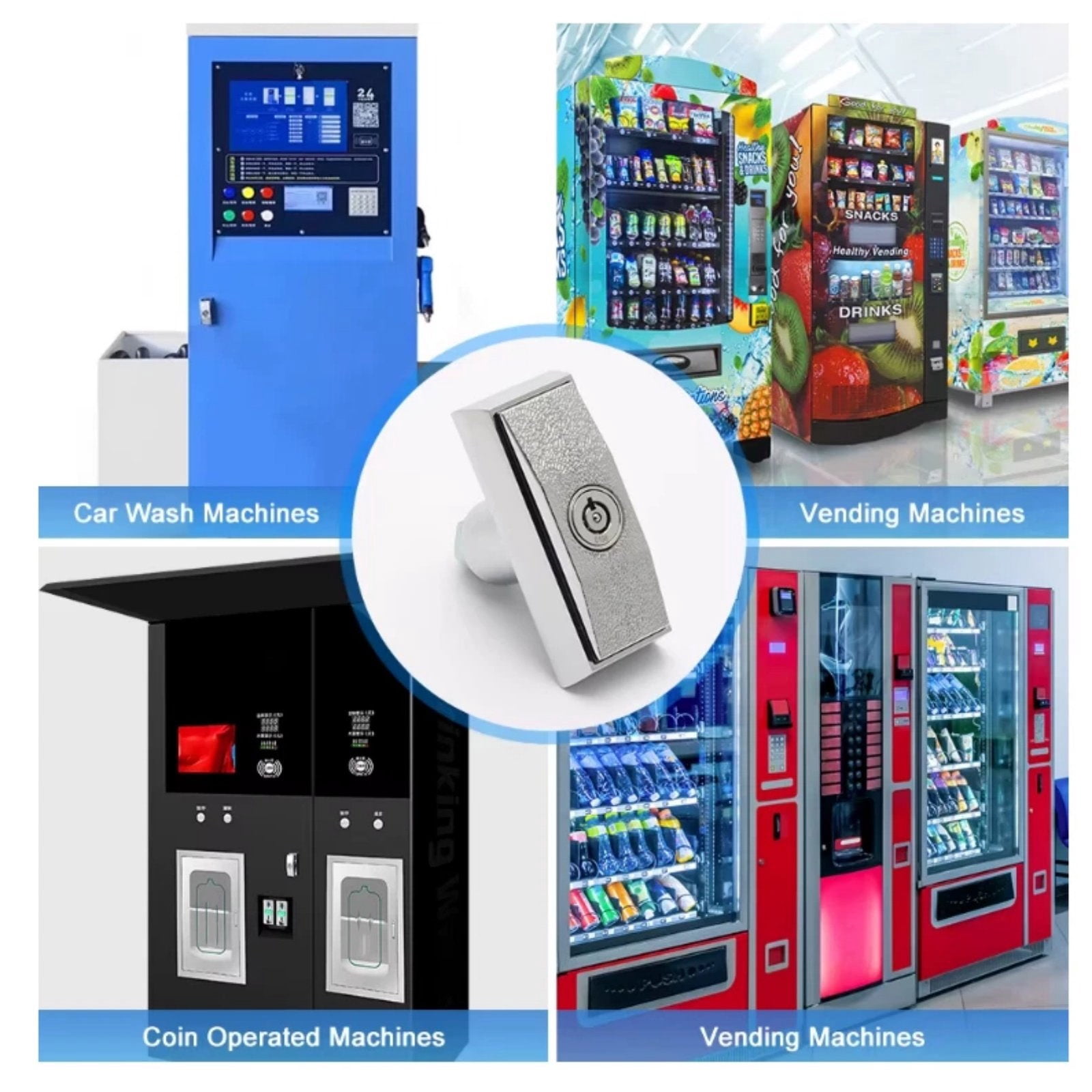 JIAHAOO Anti Theft Pin Tumbler Lock For Water Vending Machines Car Wash ...