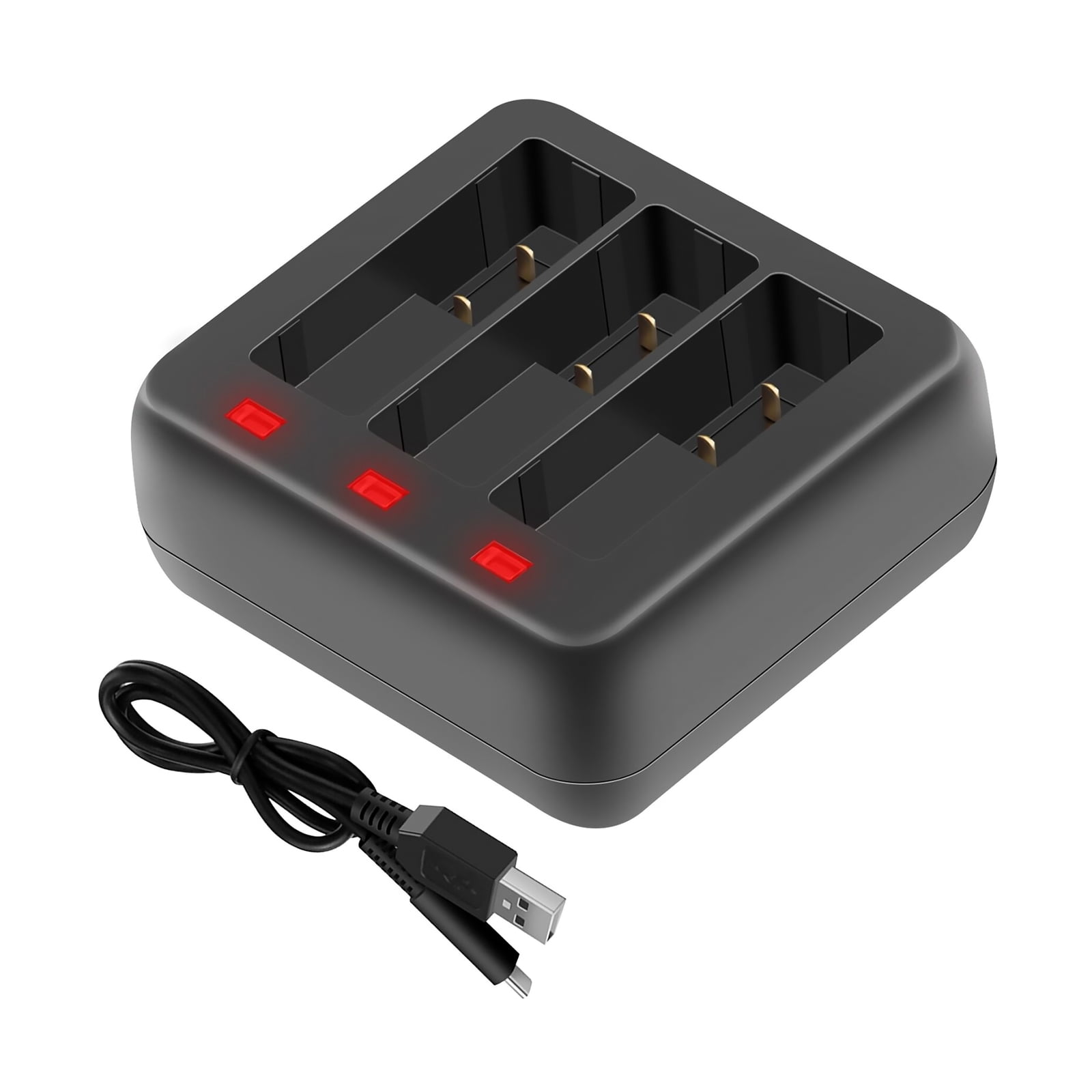 JIAHAOO Battery Charger, Charges 3 Batteries Simultaneously, 100 Min Full Charge, Multiple ...
