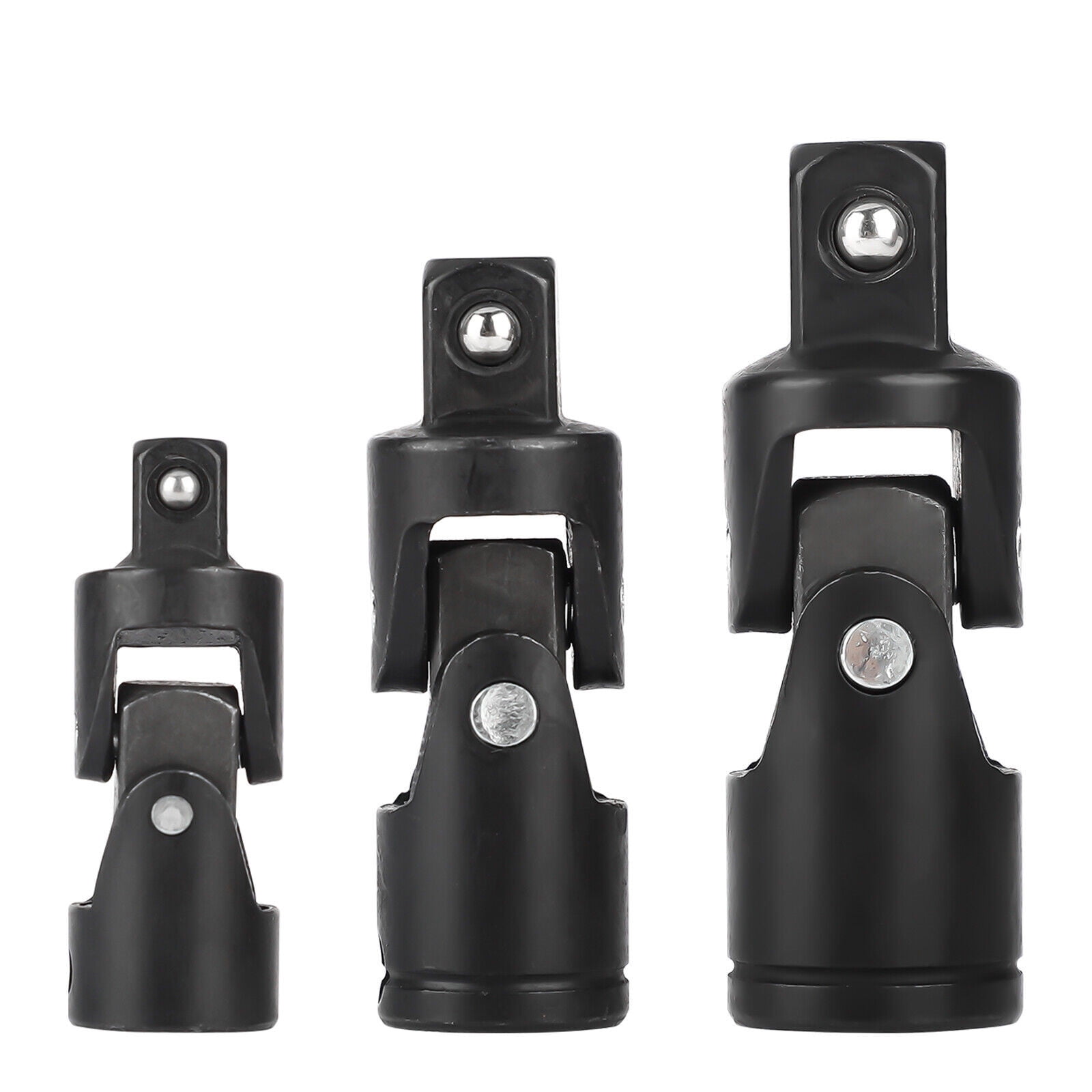 JIAHAOO Chrome Vanadium Steel Universal Joint Socket Set 3PCS 1/4 3/8 1 ...