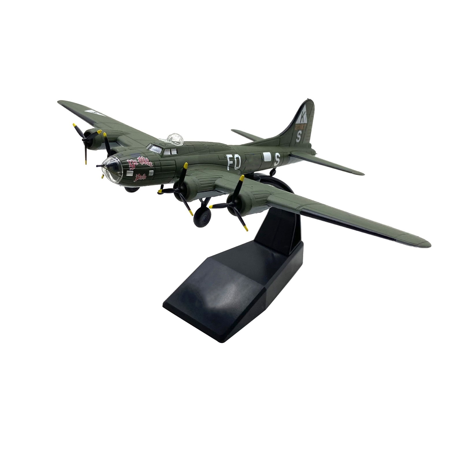 JIAHAOO Diecast B-17 Bomber Aircraft Model 1/144 WWII Alloy Plane ...