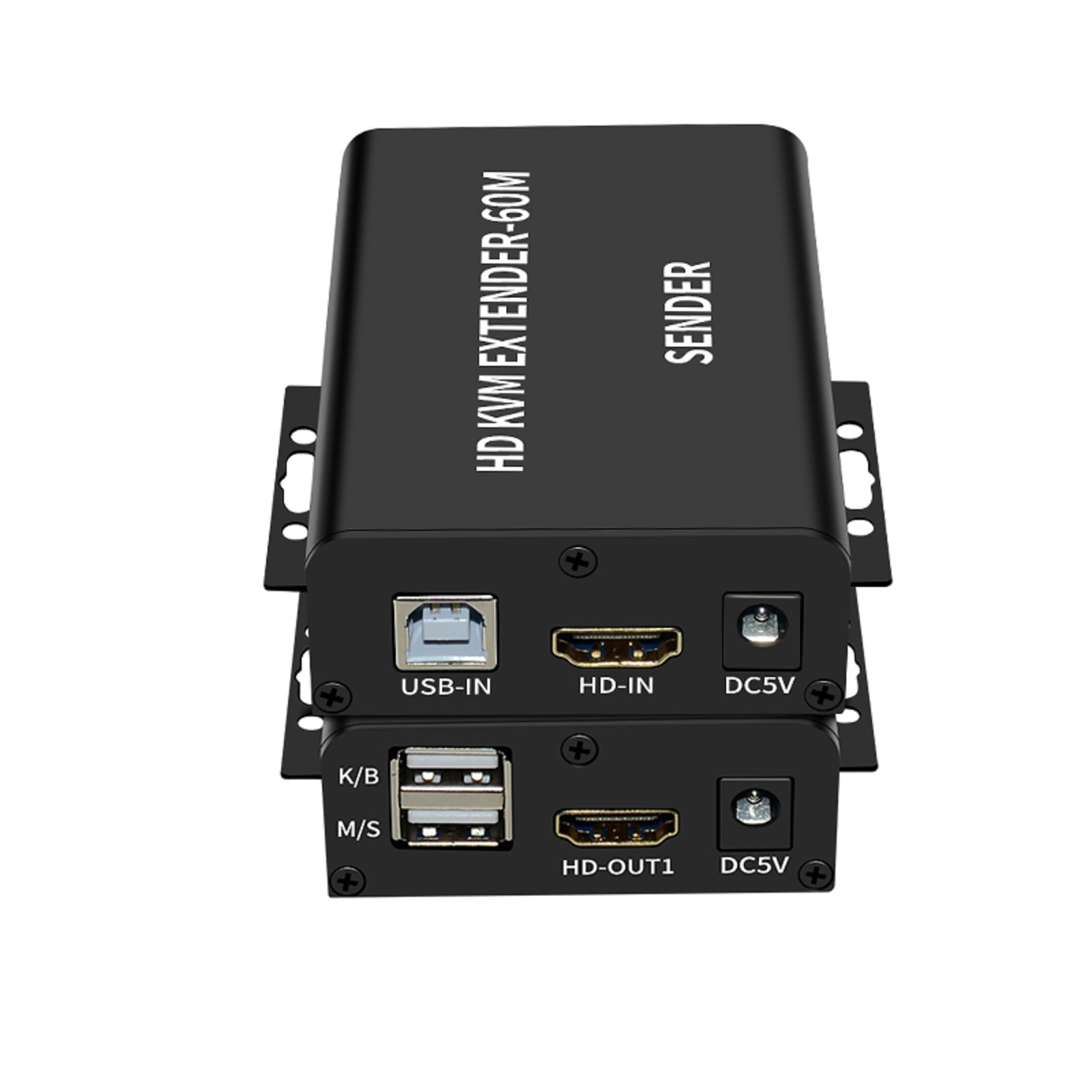 JIAHAOO HDMI Ethernet Extender 60m Support USB Keyboard and Mouse with ...