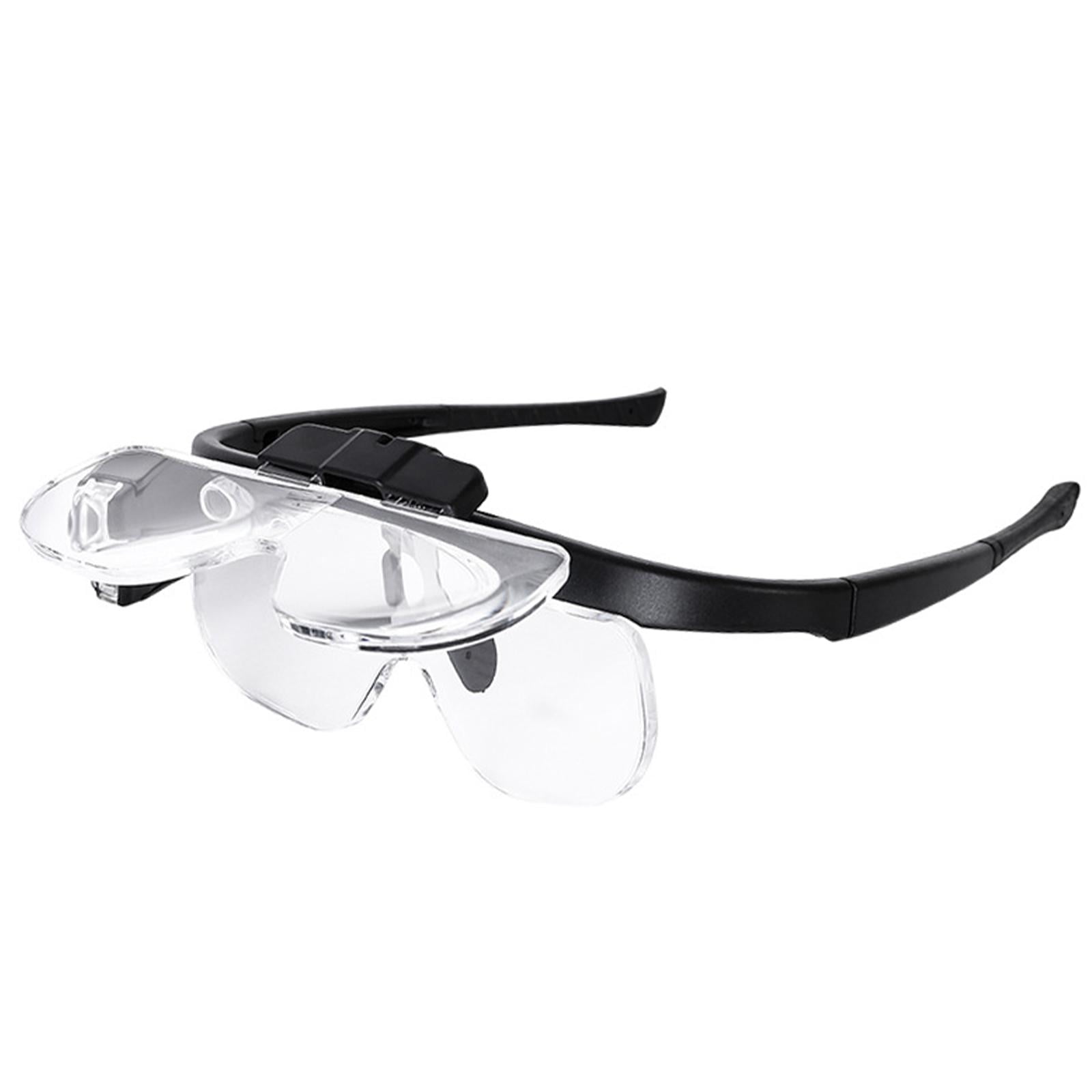 JIAHAOO Hands-Free Magnifying Glass with 6 Magnification Levels for ...