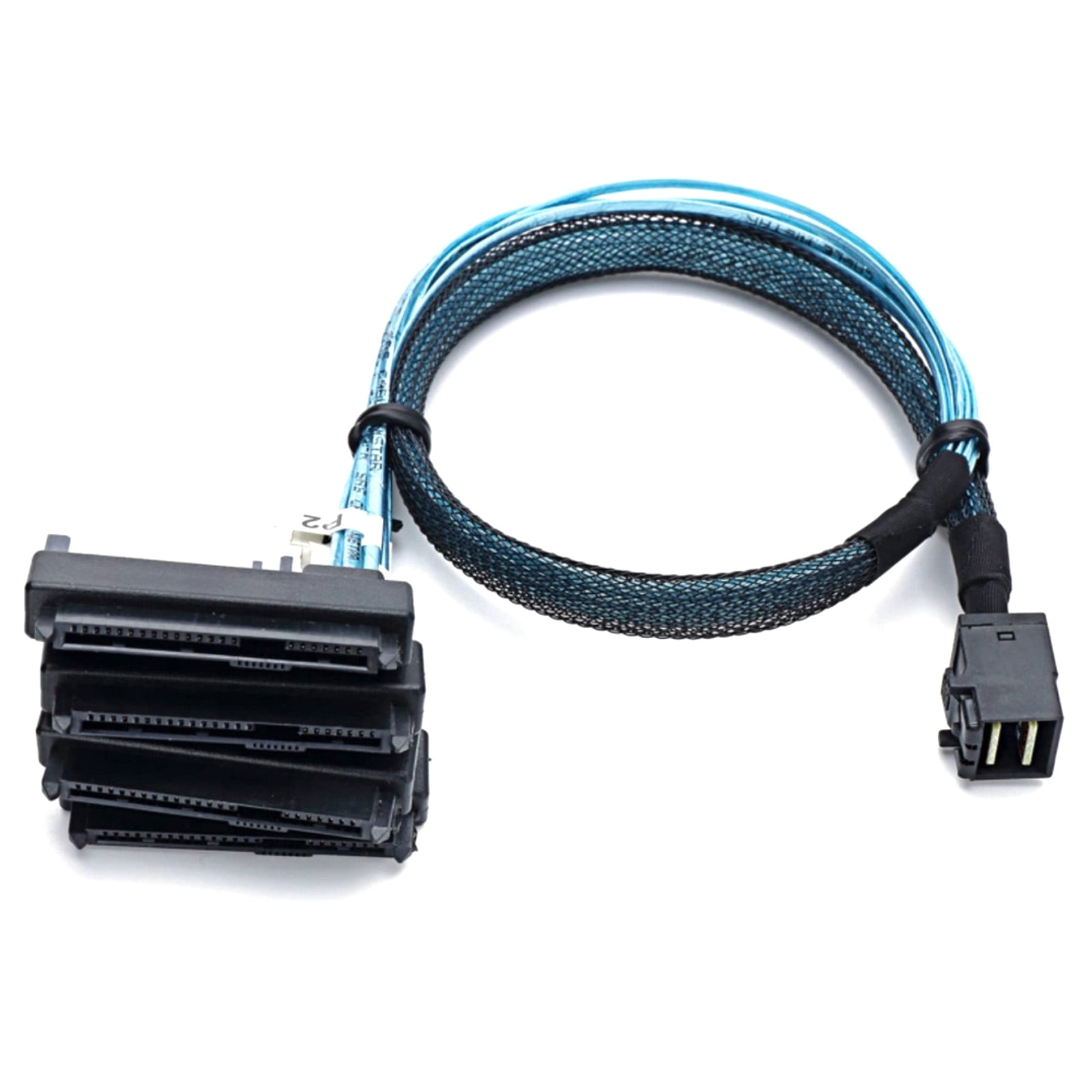 JIAHAOO Internal Mini SAS SFF-8643 to 4 SFF-8482 Connectors with Power ...