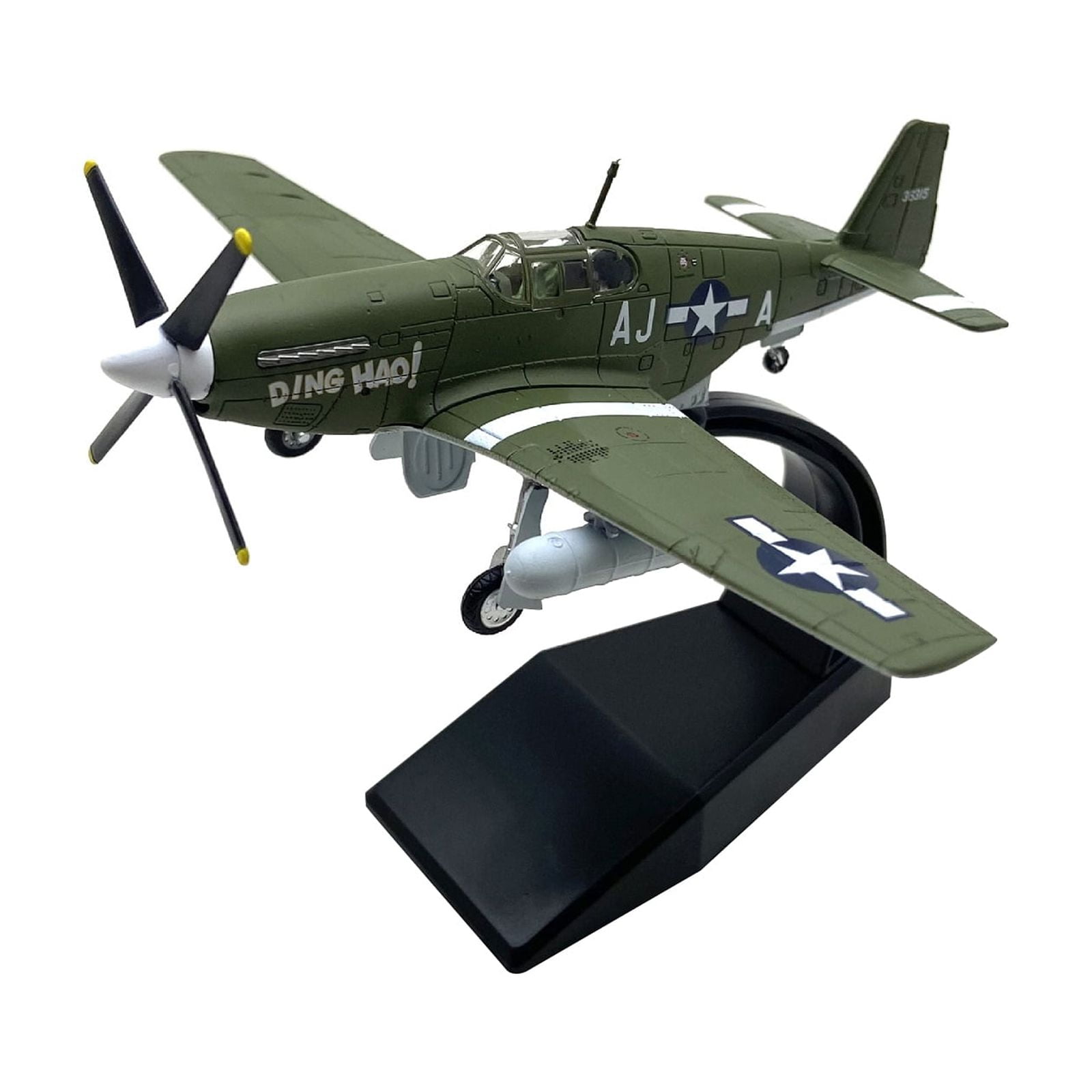 JIAHAOO P 51B Mustang Fighter Alloy Aircraft Model 1 72 Scale WW2 Plane ...
