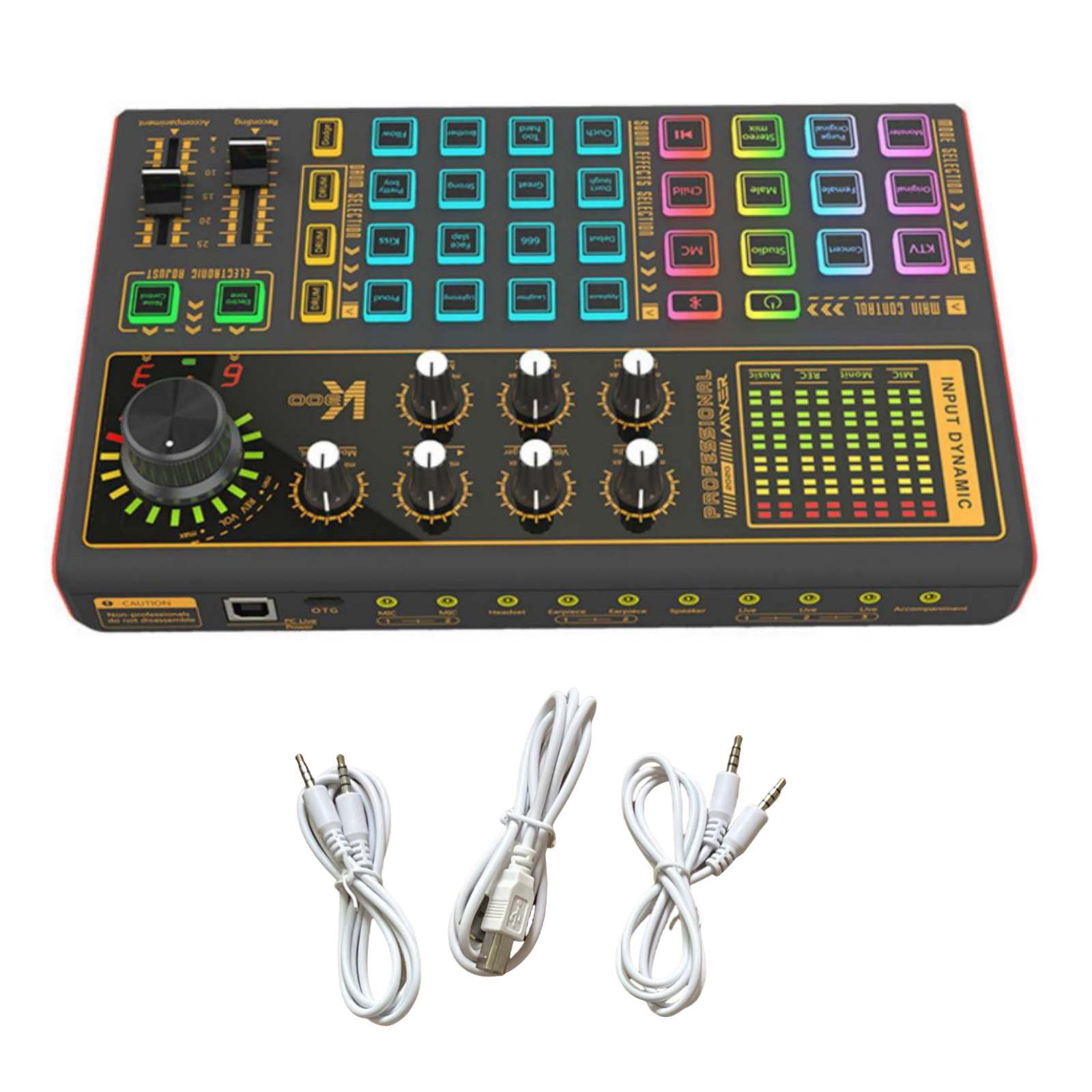 JIAHAOO Portable K300 Sound Card with Built-in Battery for Outdoor ...