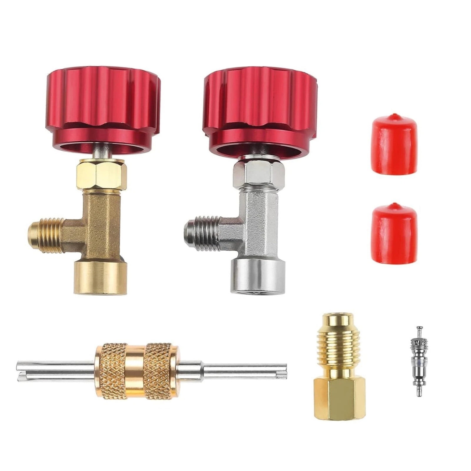 JIAHAOO Self Sealing Puncture Can Taps R134a Kit Valve Core Remover ...