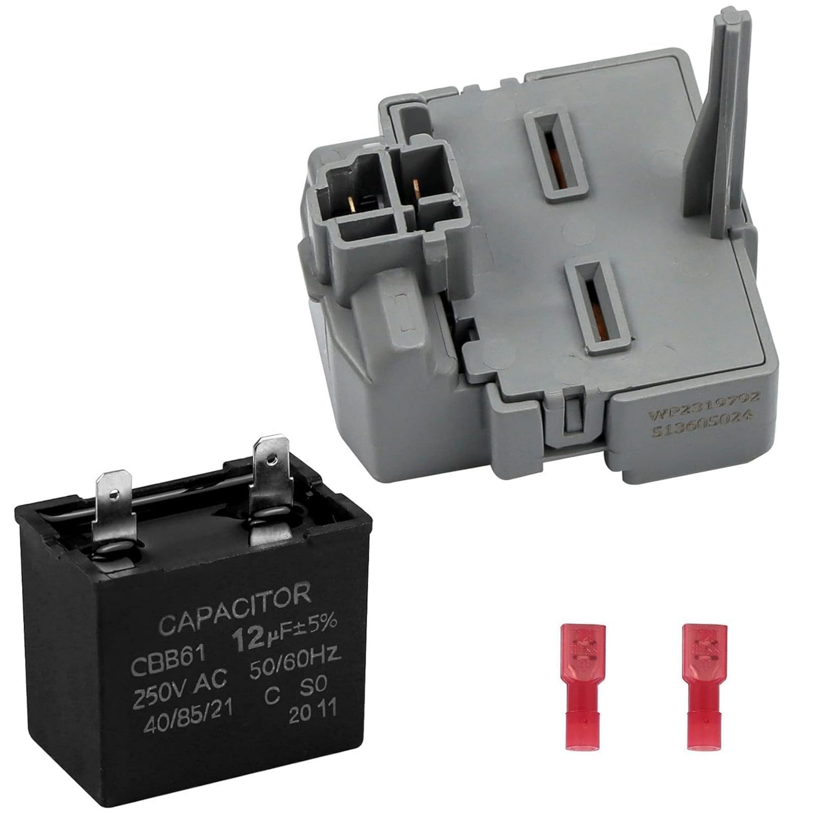 JIAHAOO Tested Refrigerator Compressor Start Relay Capacitor Combo for ...
