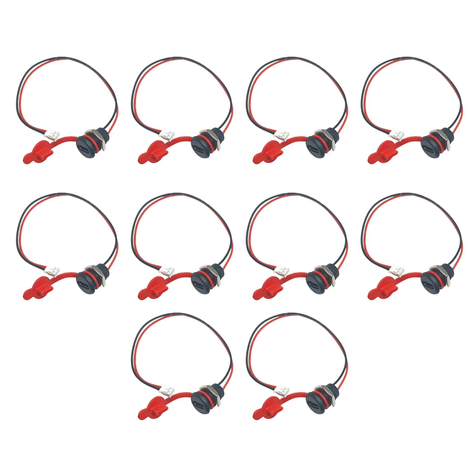 JIAHAOO Type-C Female Port 10-Pack for PCB & DIY, 5A, High Quality ...