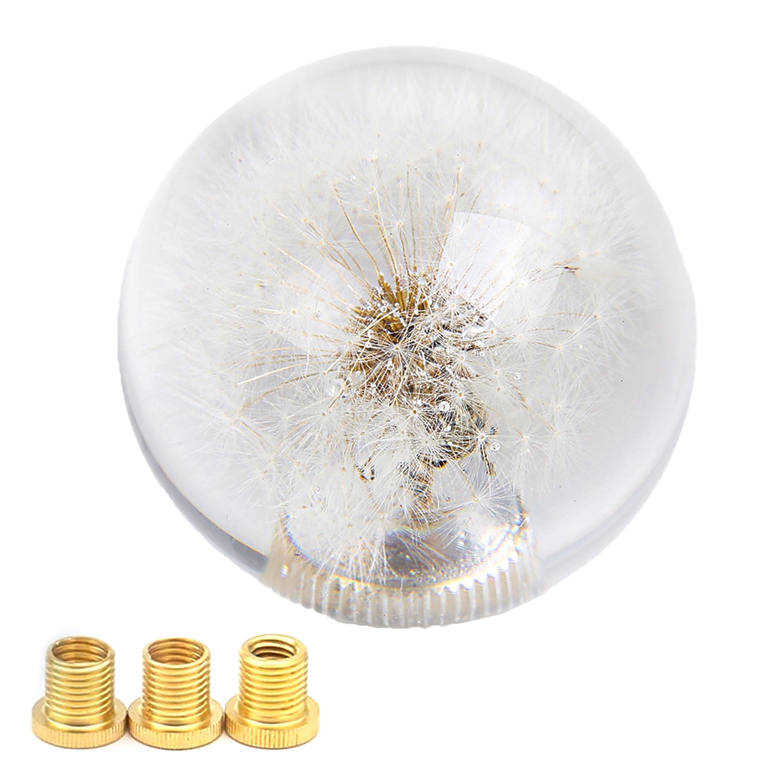 JIAHAOO Unique Resin Car Gear Shift Knob Translucent Dandelion Design ...