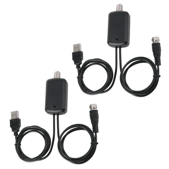 JIAHAOO VHF UHF Antenna Amplifier 2 Pack 25dB Gain 75 Ohm F-type ...