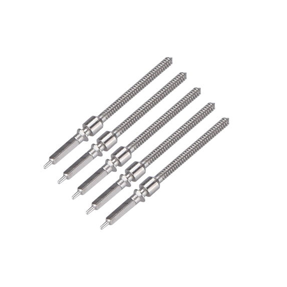 JIAHAOO Winding Stems 5PCS Steel Watch Repair Parts Easy Install ...